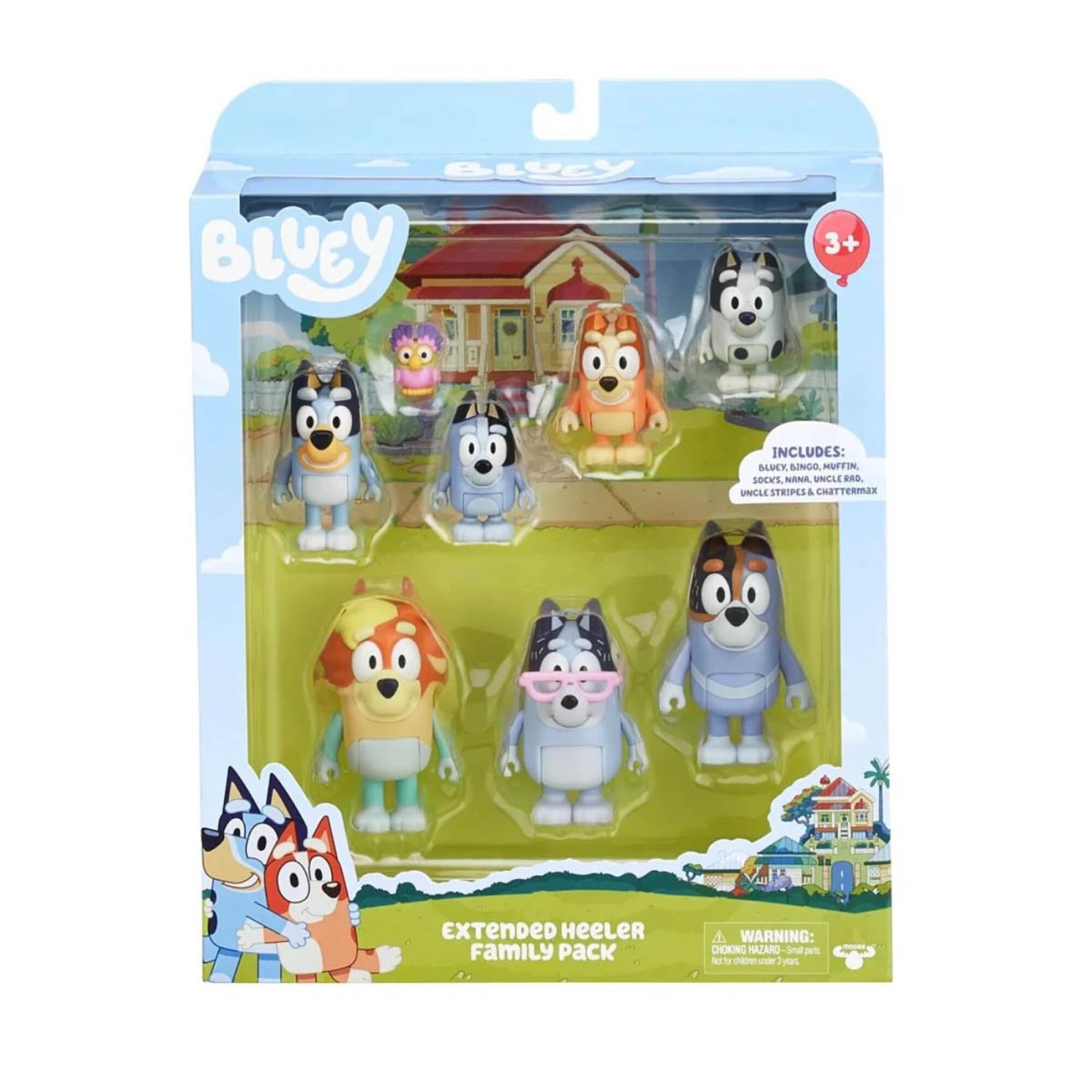 Figuras Extended Heeler Family Pack Bluey — Los Reyes Magos