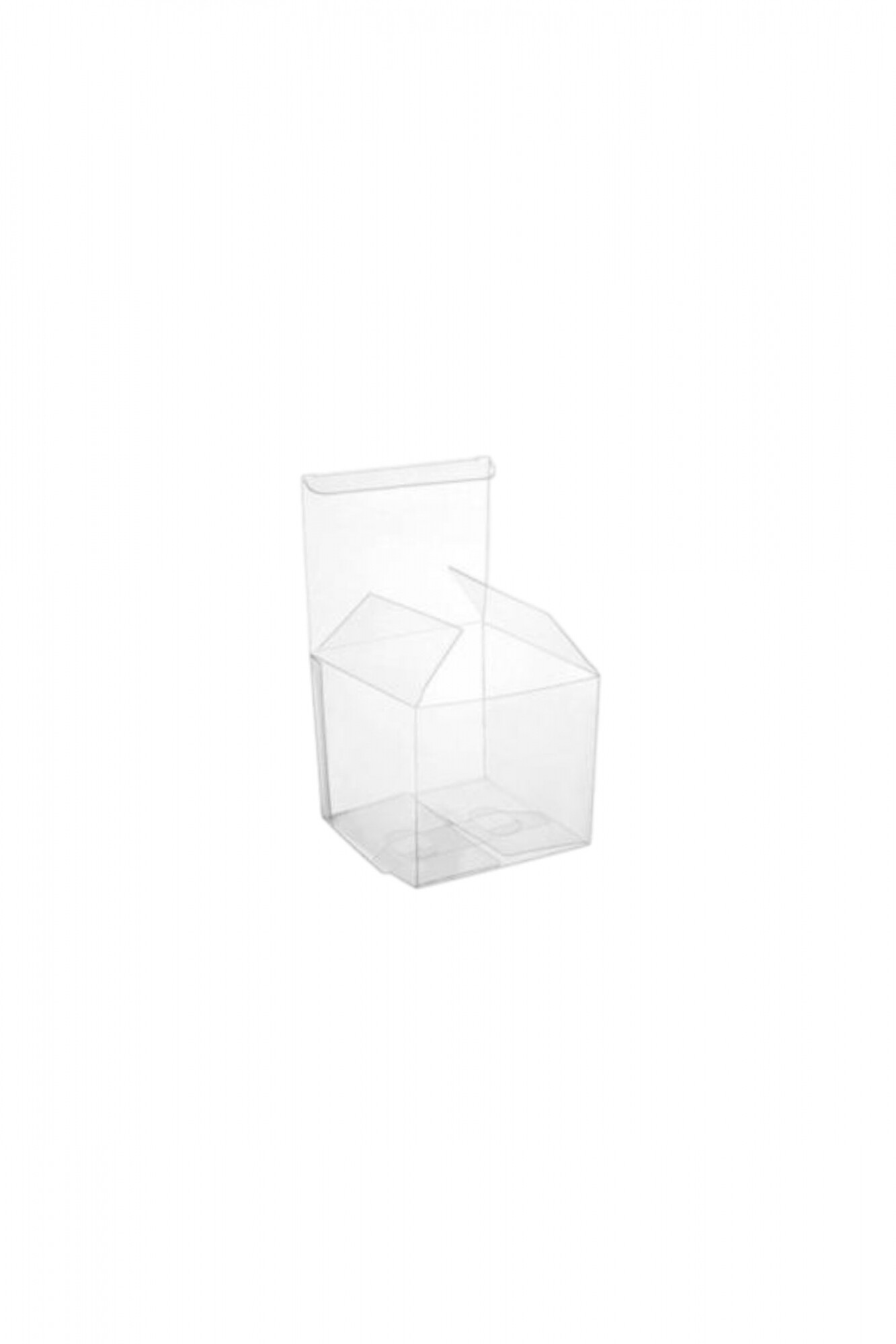 Caja transparente 6x6x6 cm. - TRANSPARENTE — PaperPack