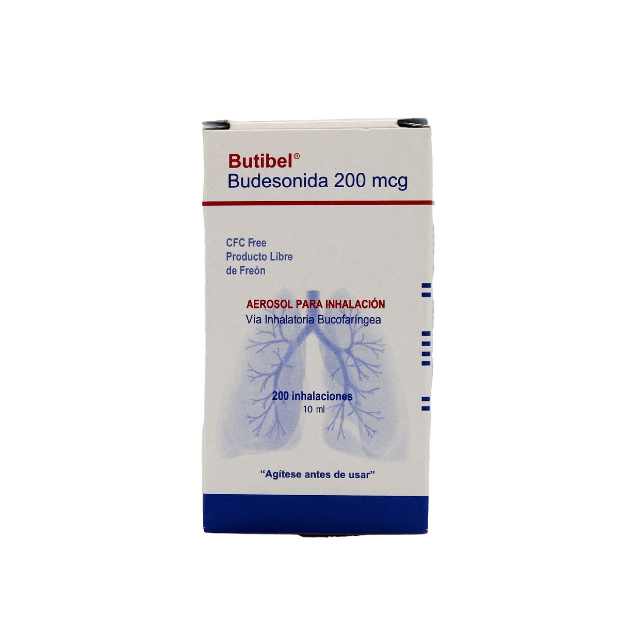 BUTIBEL 200 MCG. INHAL. AEROSOL FR. X 20 — Farmacenter