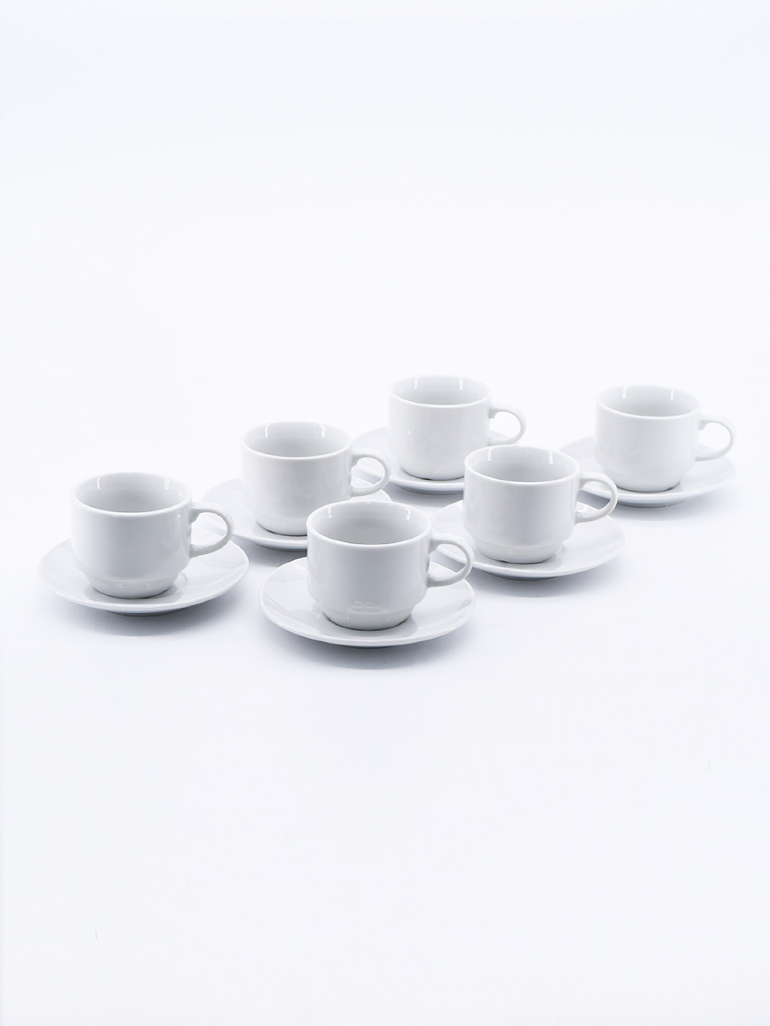 TAZAS CAFÉ CLASIC SET - BLANCO — Guapa - Paprika