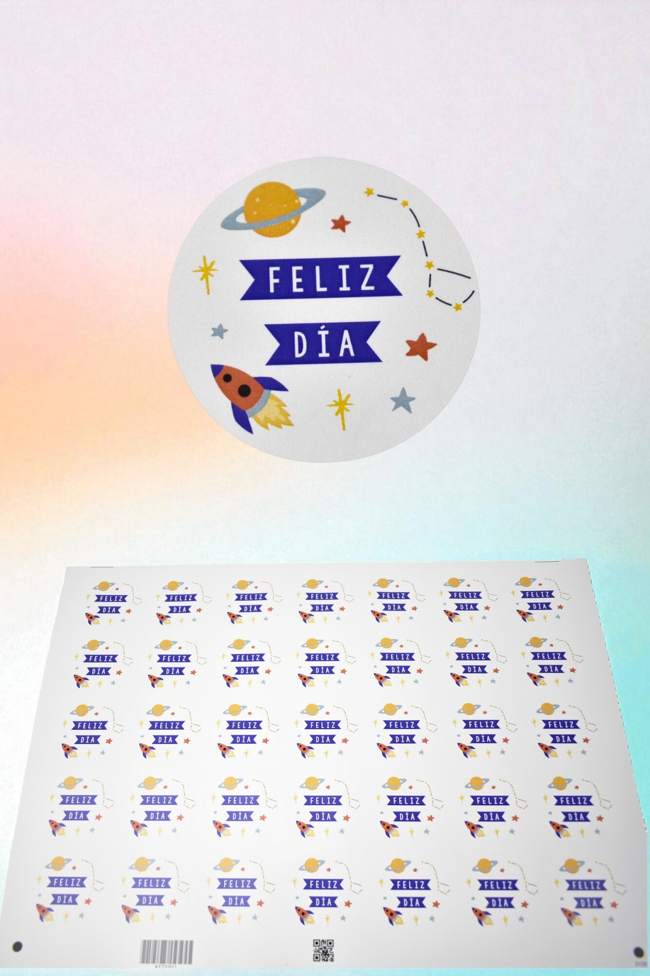 Stickers feliz dia plancha - DISEÑO 11 — PaperPack
