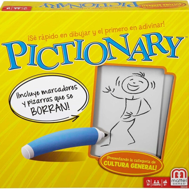 Mattel Games Pictionary, Juego de Mesa y Dibujo — Juguetería Gibernau