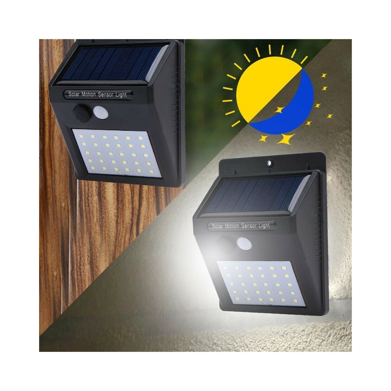 Luz Led Exterior Solar para Pared — Electroventas