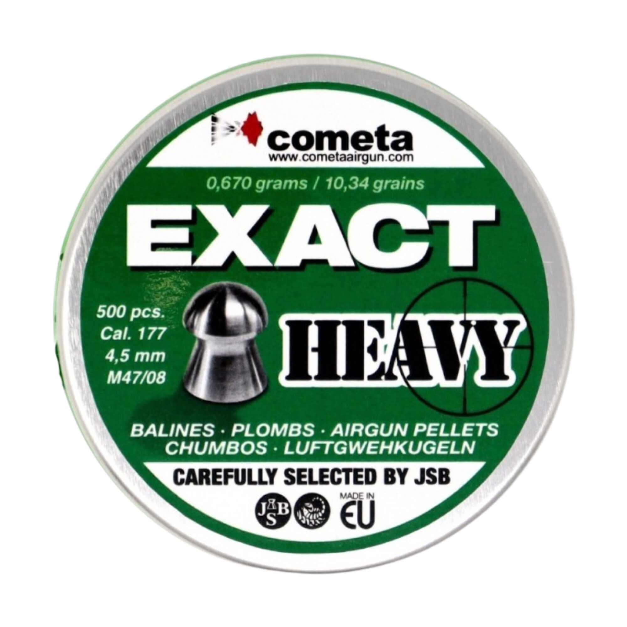 Chumbos Jsb Cz Exact Heavy Cal 4.5mm X500un — Aventureros