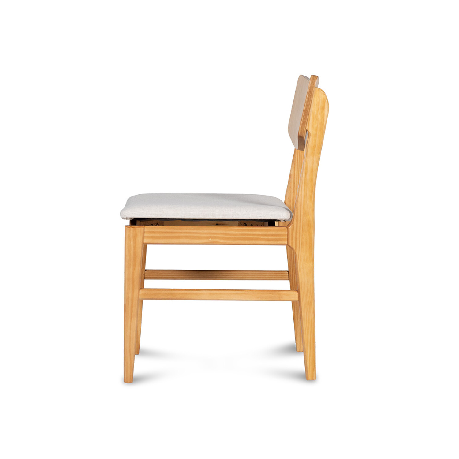 Silla Zoe - Cedro - Tela Rústica - Rustico beige (4F) — NYR Uruguay