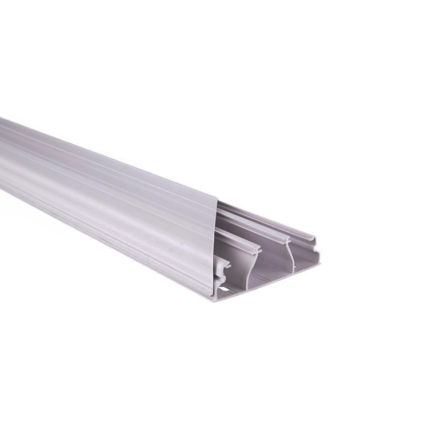 Ducto plástico blanco de 4 vías, 80x25mm, 2 mts. - ZO0780 — Fivisa
