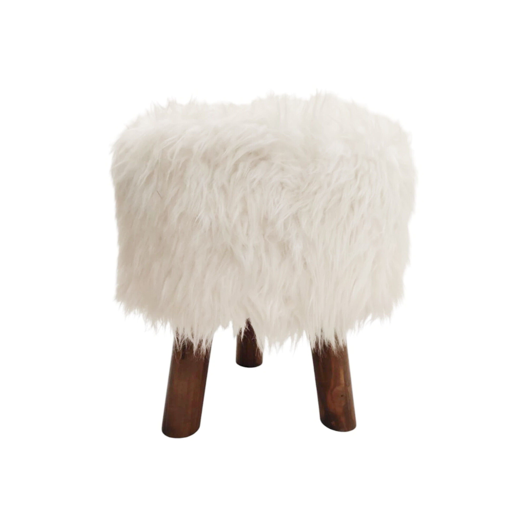 Banco Shaggy - Blanco — Rustico Hogar