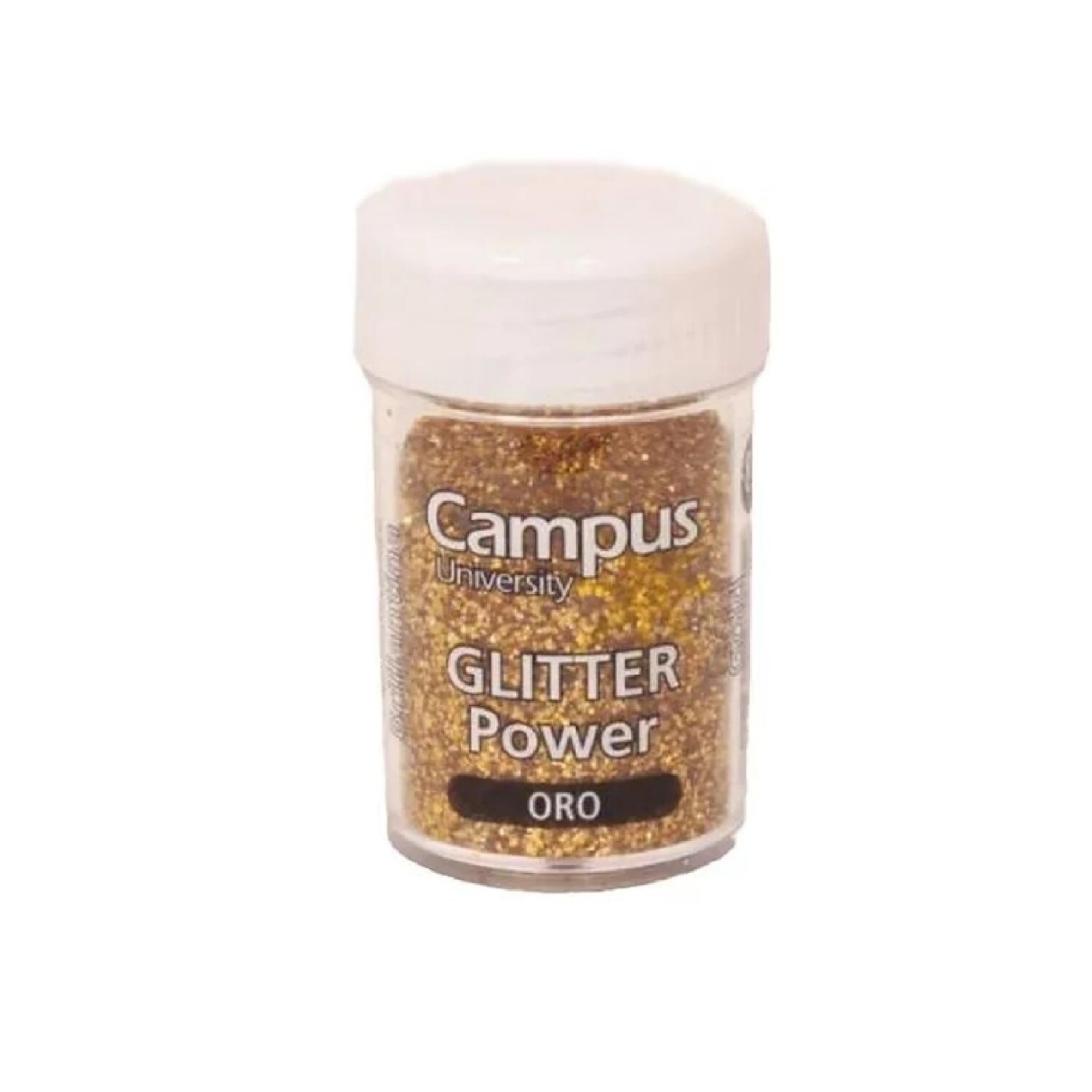 Brillantina En Polvo Campus University Color Dorado Frasco De 8 G ...