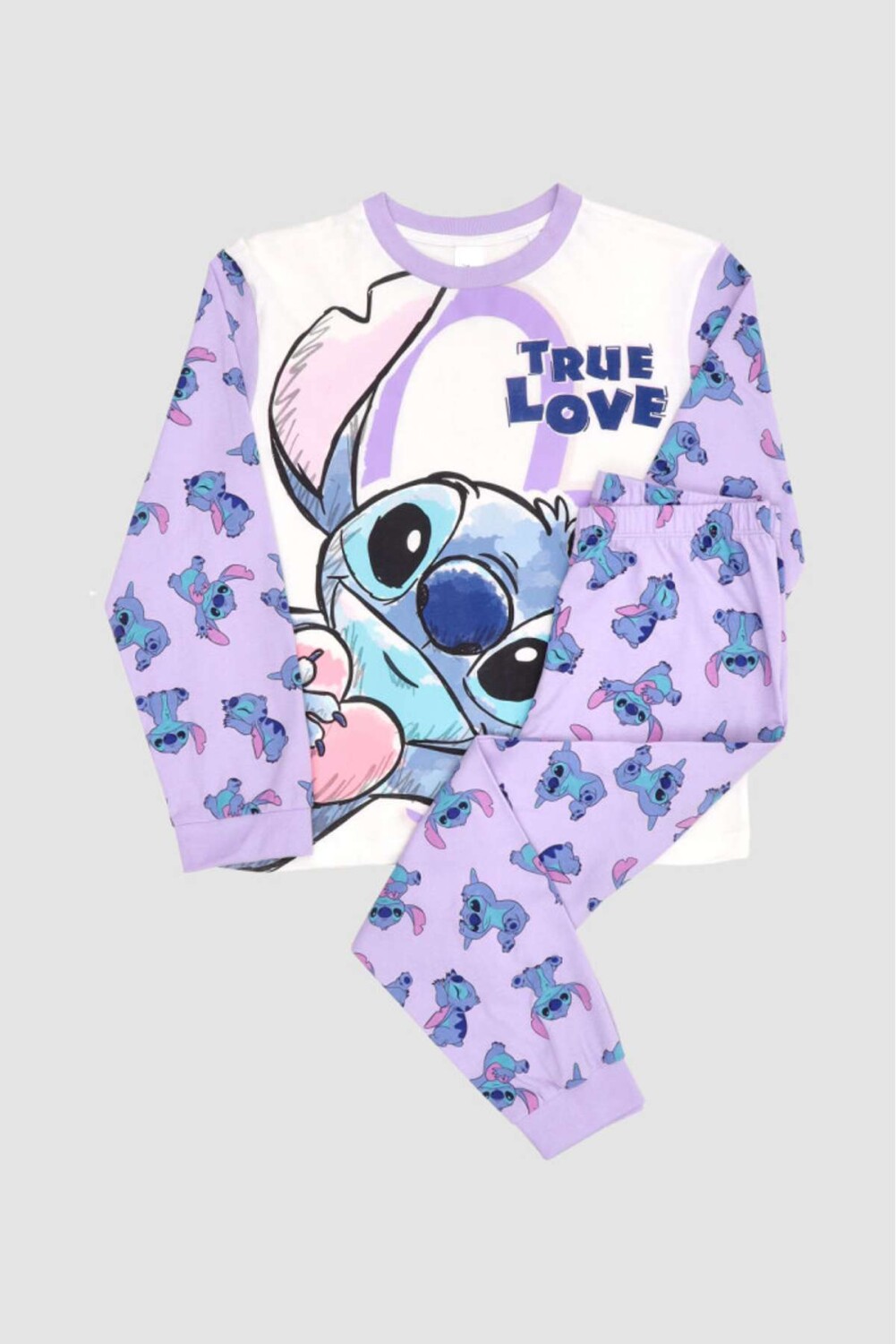 Pijama infantil stitch - Lila — Tienda Soy Santander