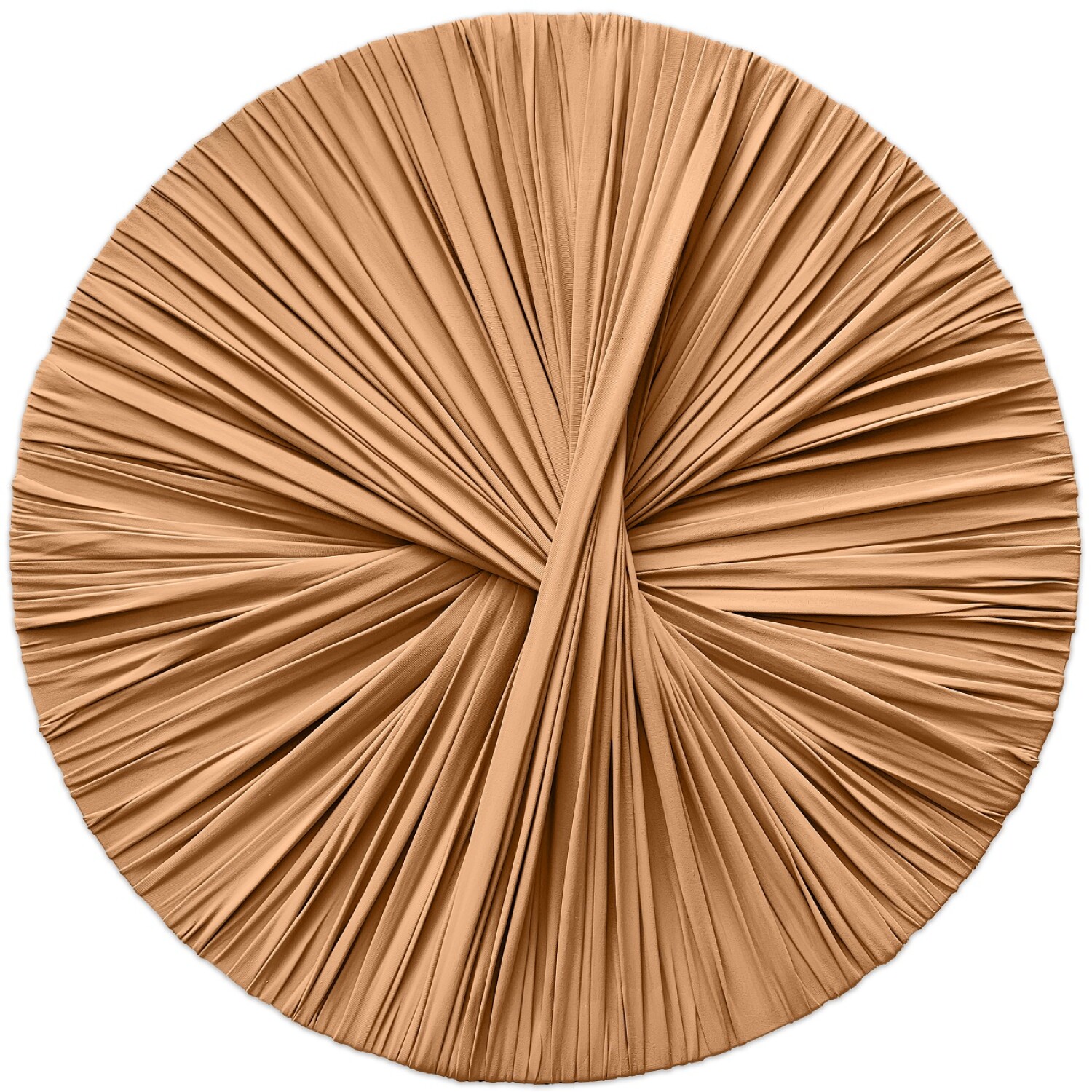 CIRCULO CON ONDAS TEXTURED CANVAS VERDE TERRACOTA — Champagne Home & Deco