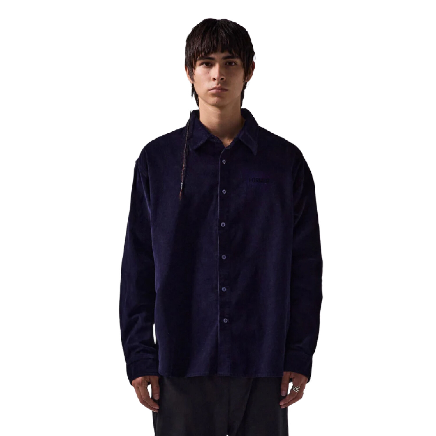 Camisa Former Vivian Cord - Azul — La Isla