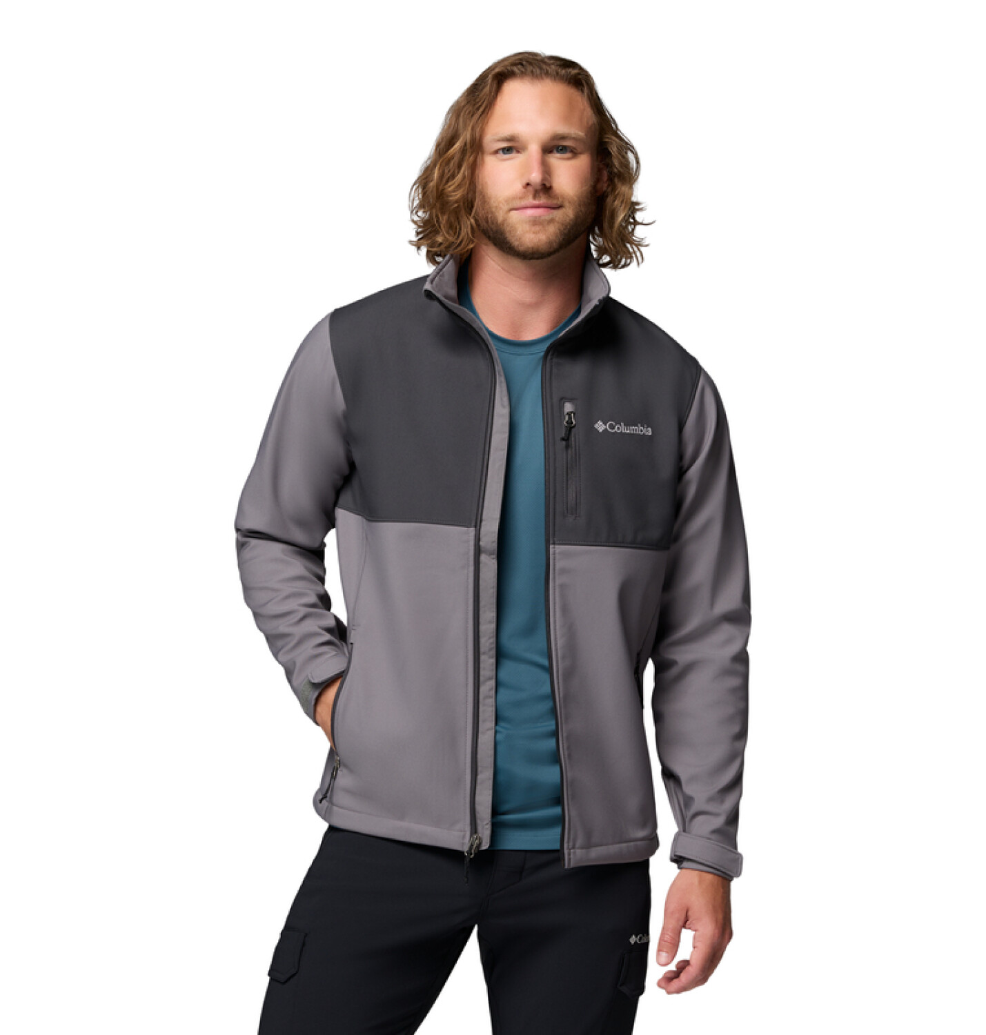 Campera Ascender Softshell Hombre - GREY COOL — Columbia