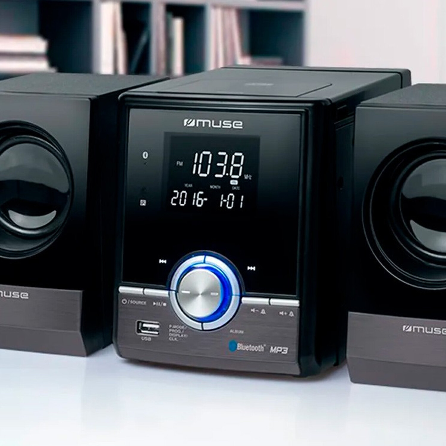 Minicomponente Muse M 38bt - MINICOMPONENTE MUSE M38BT CD BLUETOOTH — Dimm