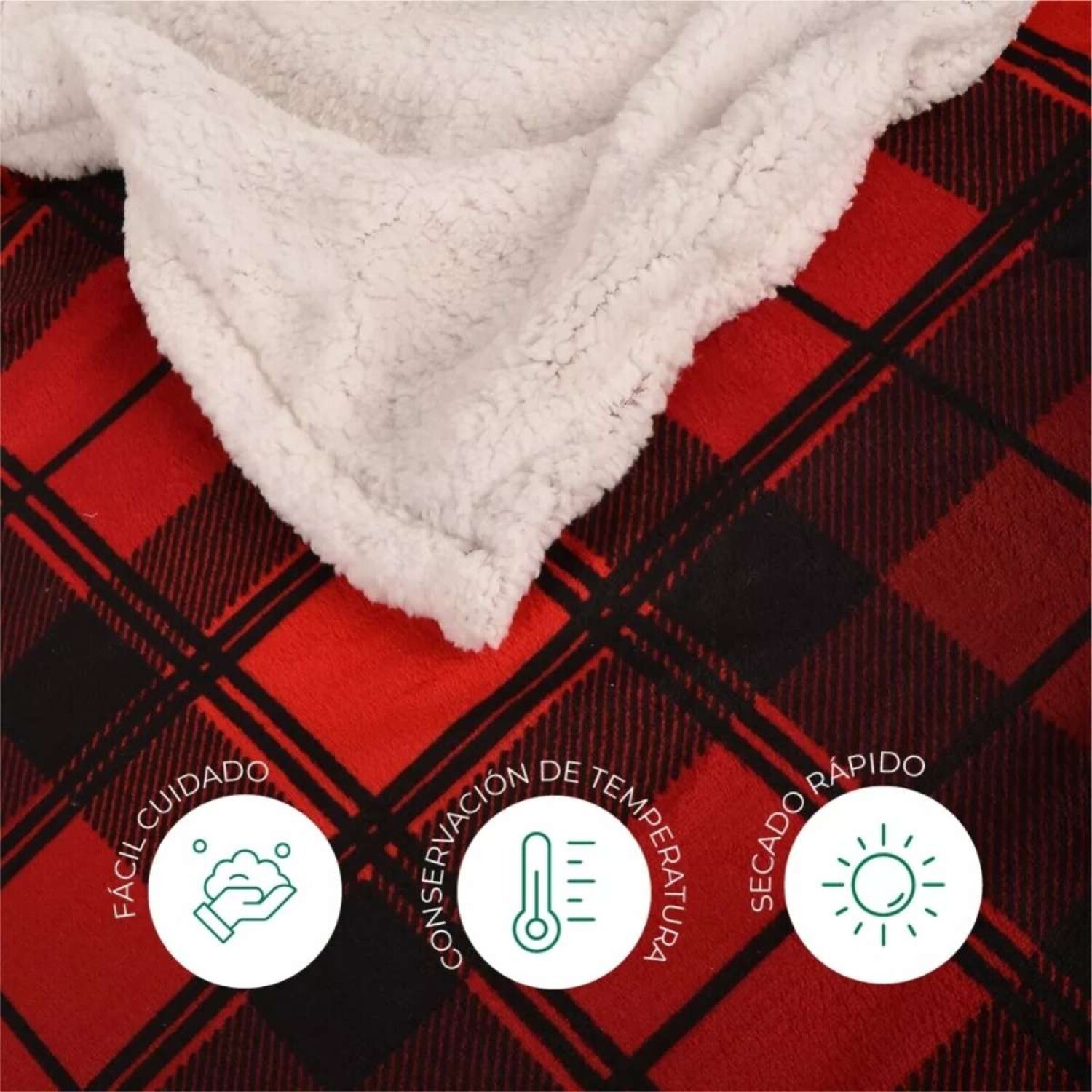 Frazada Reversible Polar Sherpa Cuadrille 150x200 - Cuadrille — Tienda ...