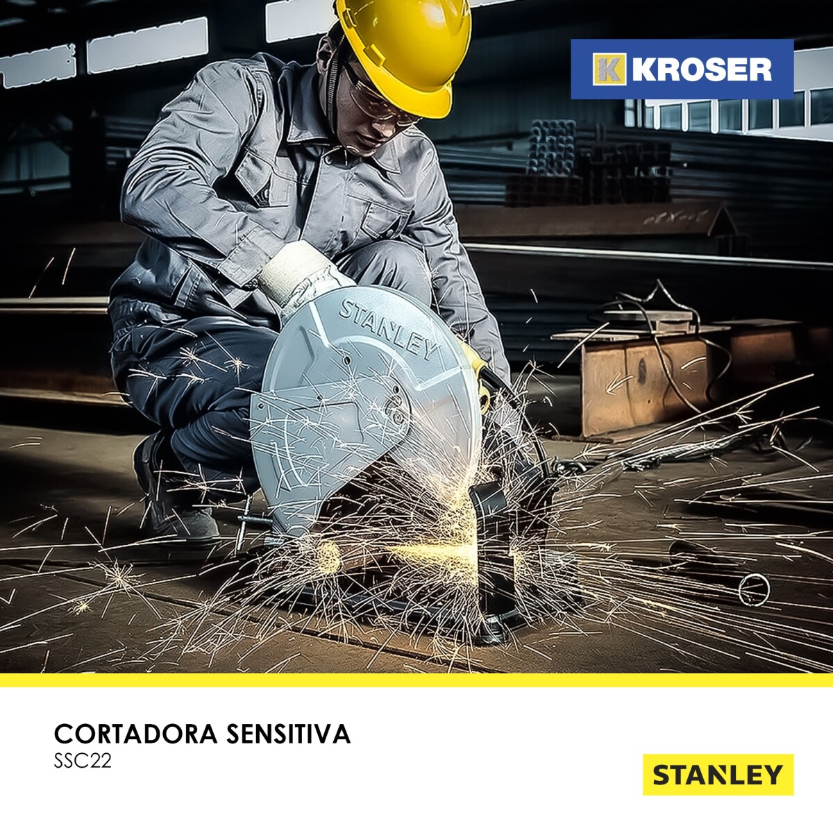 CORTADORA SENSITIVA 14 350MM 2200W SSC22 STANLEY ++ - N/a — Kroser