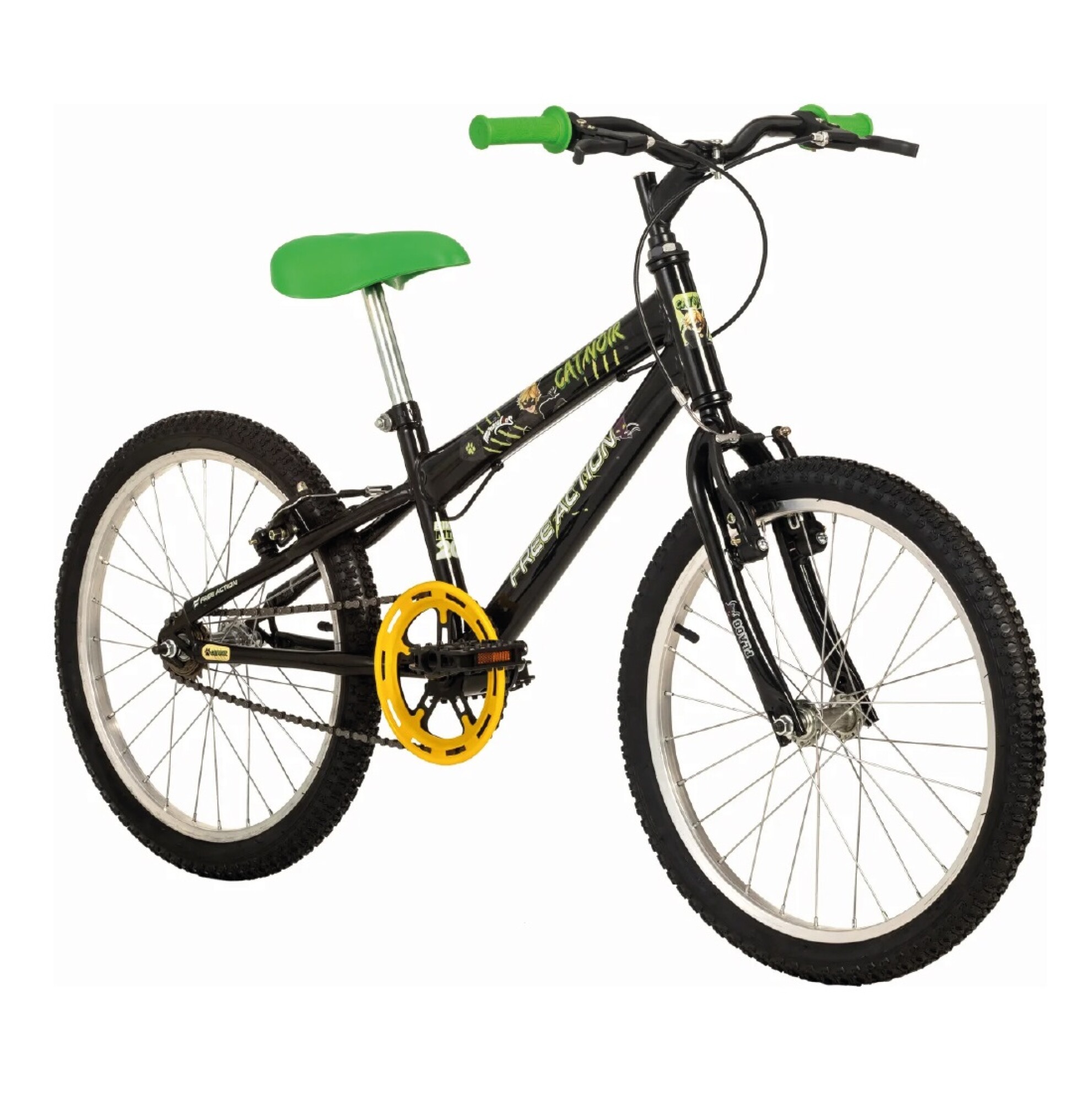 Bicicleta Niño Free Action Rodado 20 Cat Noir Negra Negro 11 " — La ...