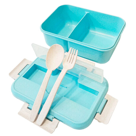 Vianda con Cubiertos Neox - CELESTE — Universo Binario