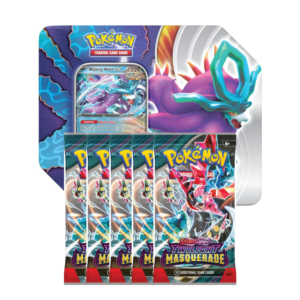 Pokemon TCG: Tin Epic Clashing - Walking Wake EX [Inglés] — X Uruguay