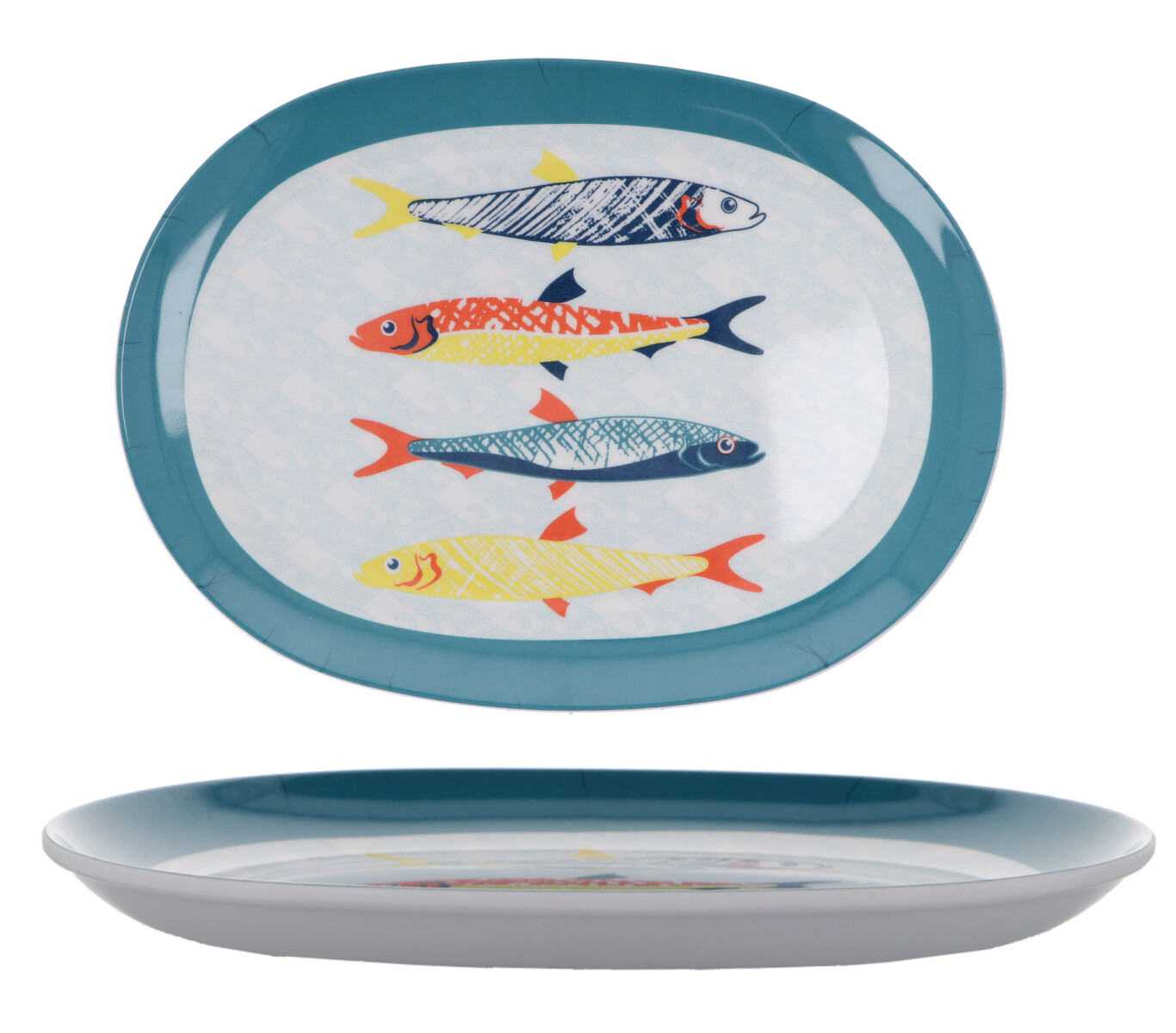Plato de melamina Oval Linea Merlin — El Clon