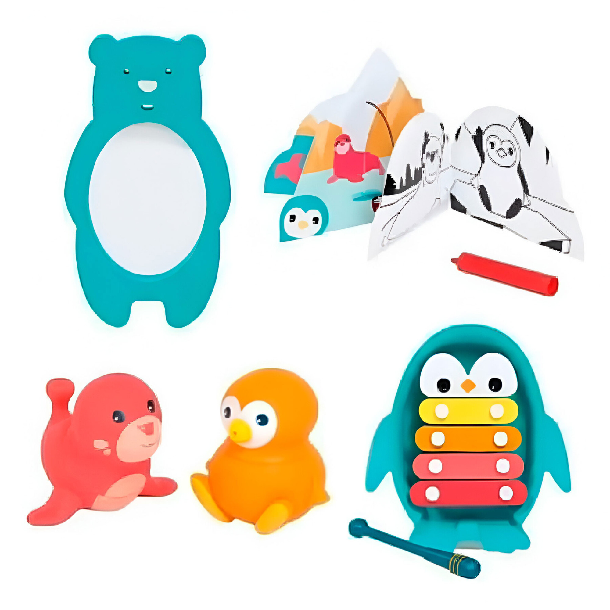 Juguetes De Ducha Infantil Set De Baño Para Niños C/Xilofón - Color ...