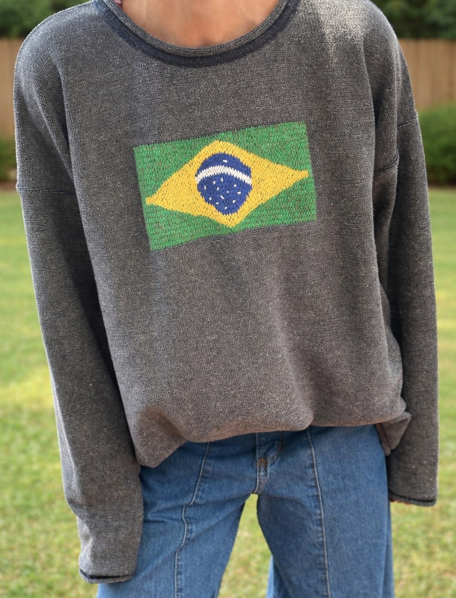 Sweater Flag Brasil - Azul — Sierra Mora
