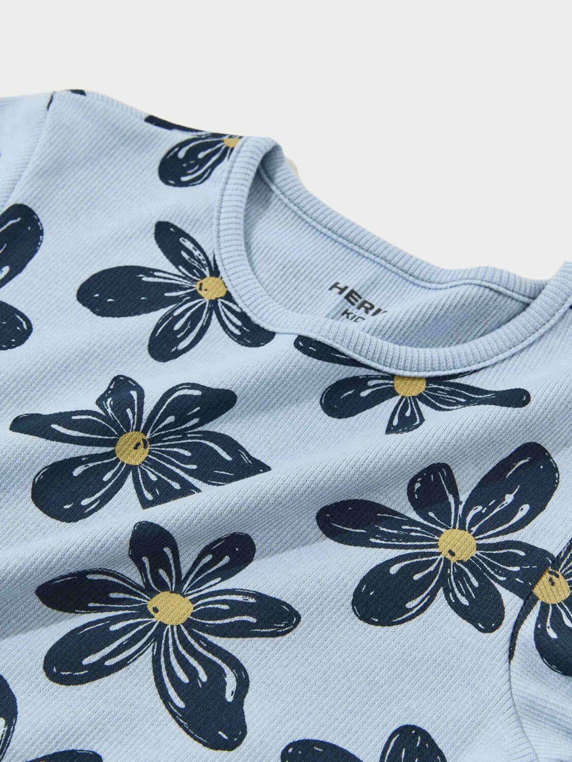 BLUSA MANGA CORTA INFANTIL CON ESTAMPADO - AZUL — Hering