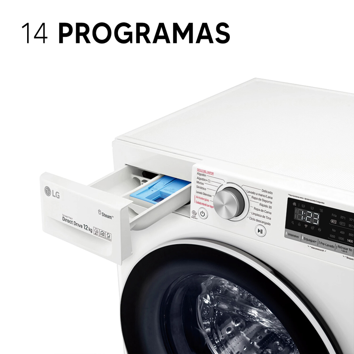 Lavarropas Lg Wm12wvc4s6 Inverter 12kg - LAVARROPAS LG 12KG WM12WVC4S6 ...