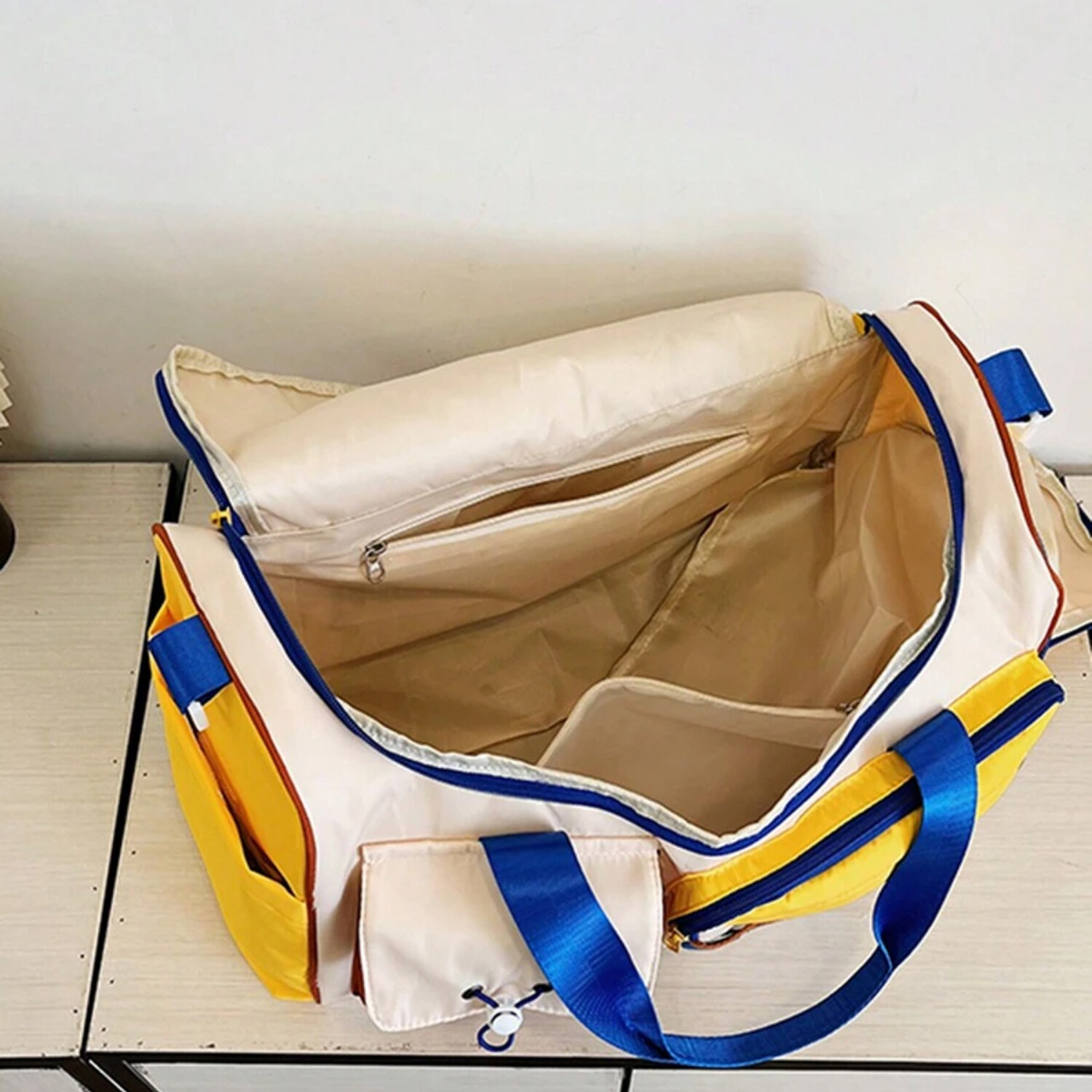 Bolso de viaje con bolsillos - Azul — Mis Petates