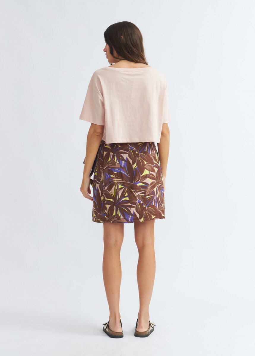 Falda mini cruzada - Chocolate — Otherside