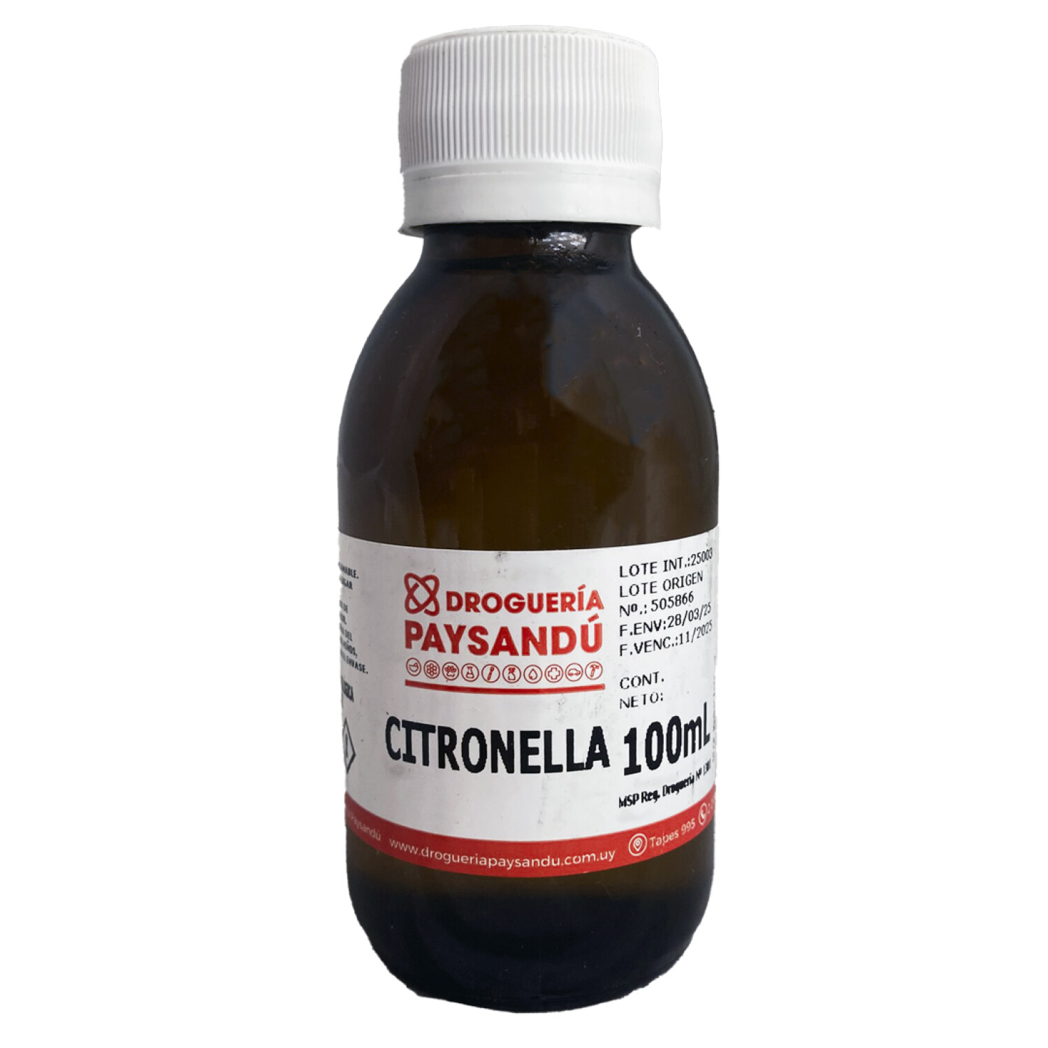 Citronella - 100 mL — Droguería Paysandú