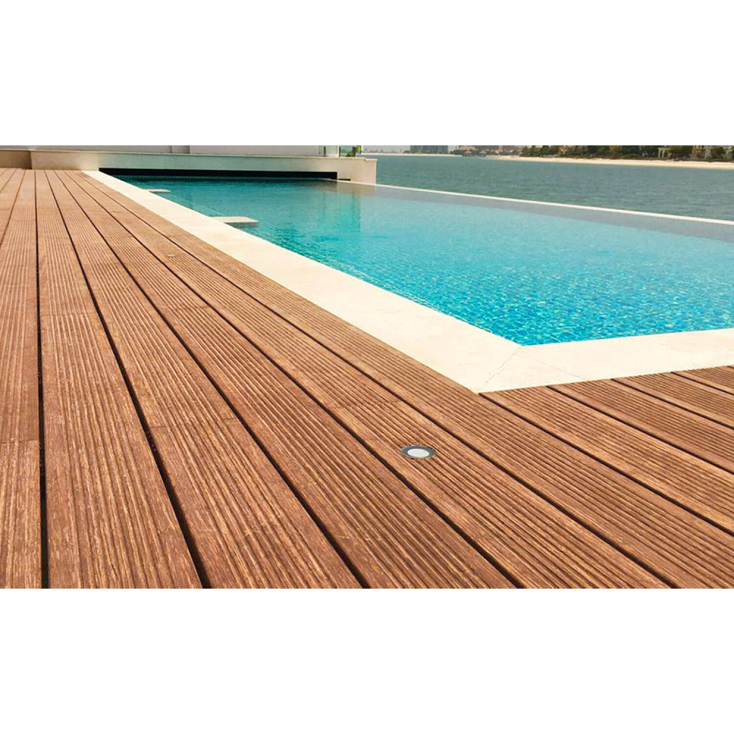 Deck Wpc Texturado Teak 2900x150x25mm — Castro