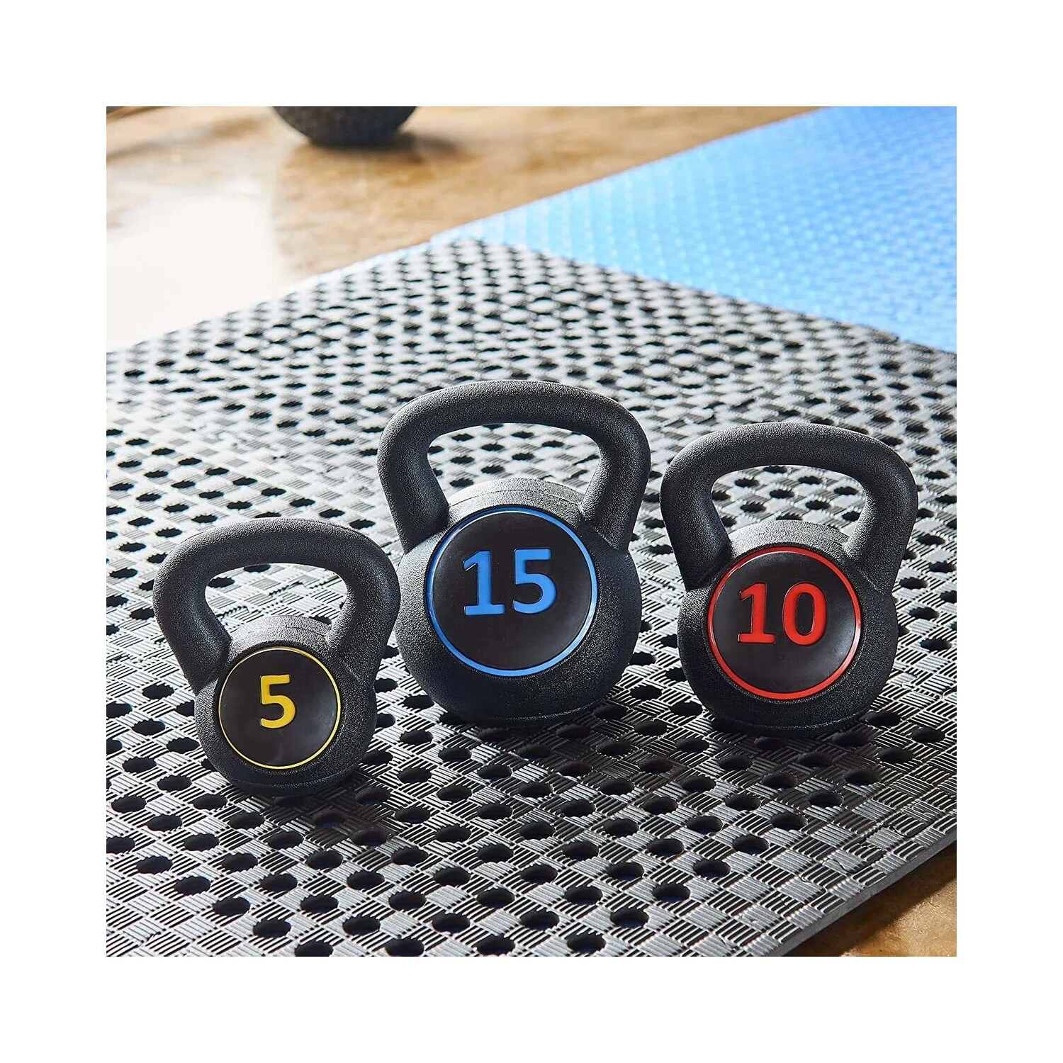 Set de Pesas Rusas de 5, 10 y 15lbs Best - Negro — Electroventas