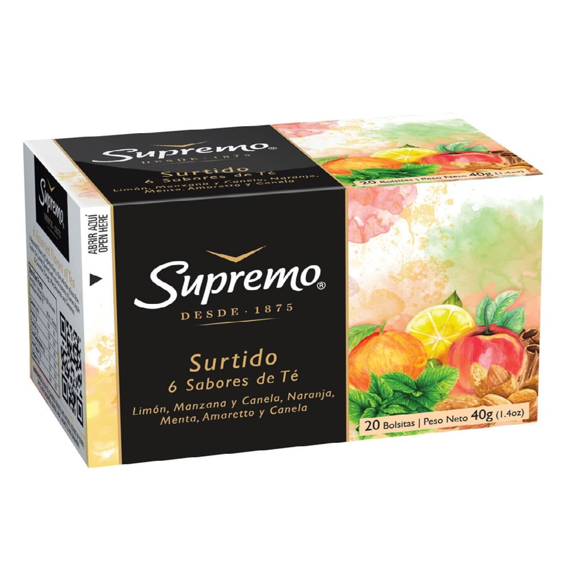 TE SUPREMO SURTIDO 6 SABOR x 100 sob — El palacio del café