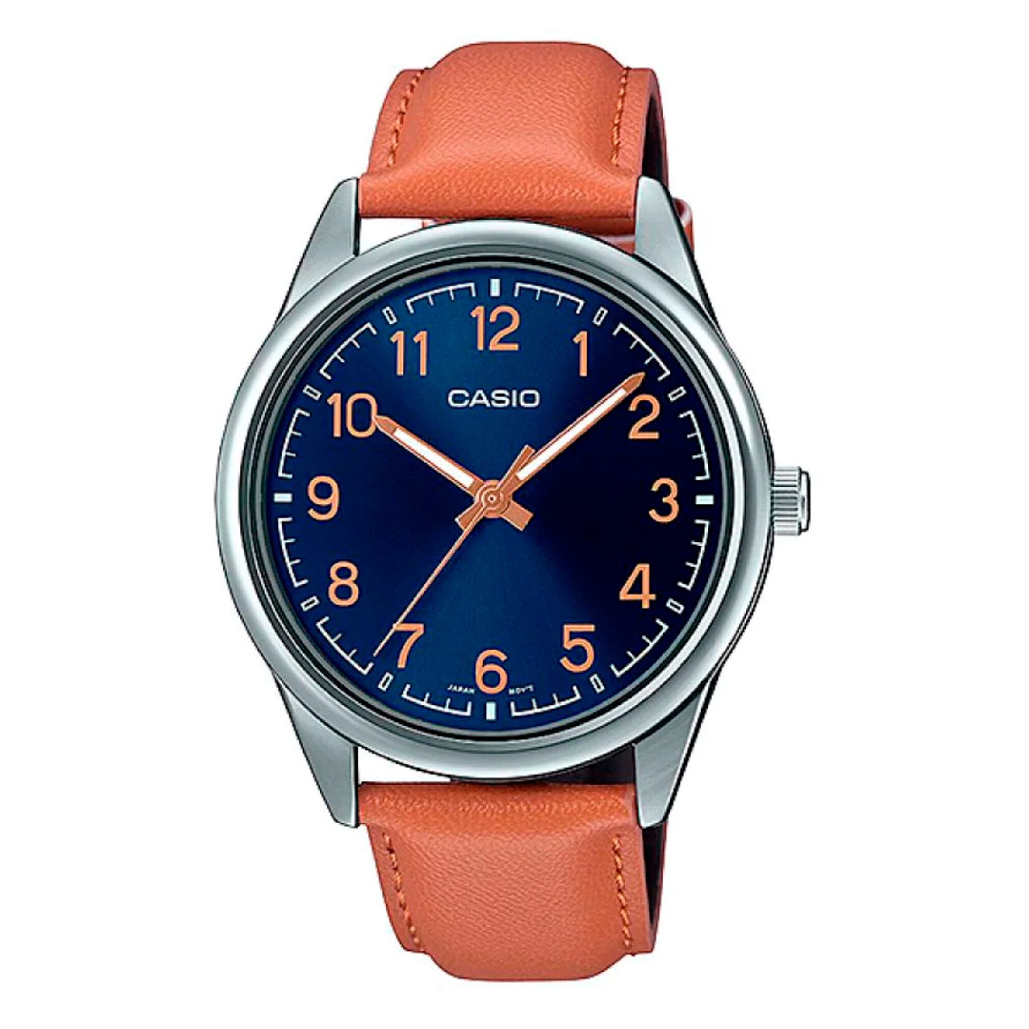 Reloj CASIO MTPV005L-2B4UDF Cuero Marron Esfera 40mm — WatchMe