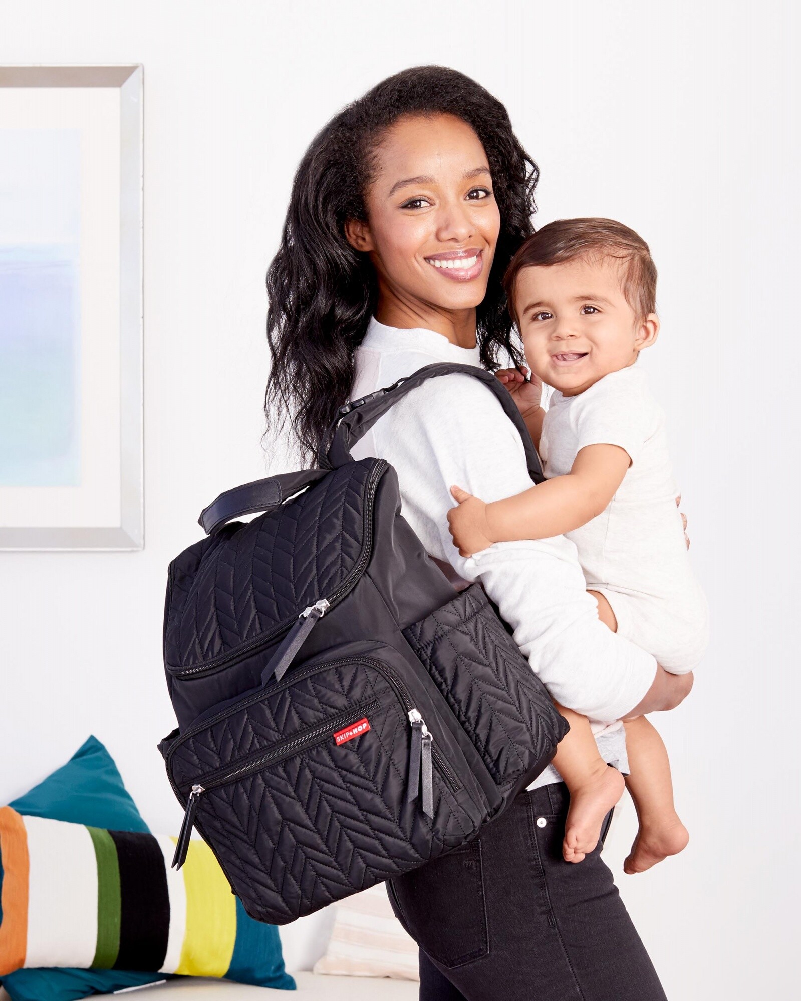 Mochila maternal Forma, negra — Carters PY