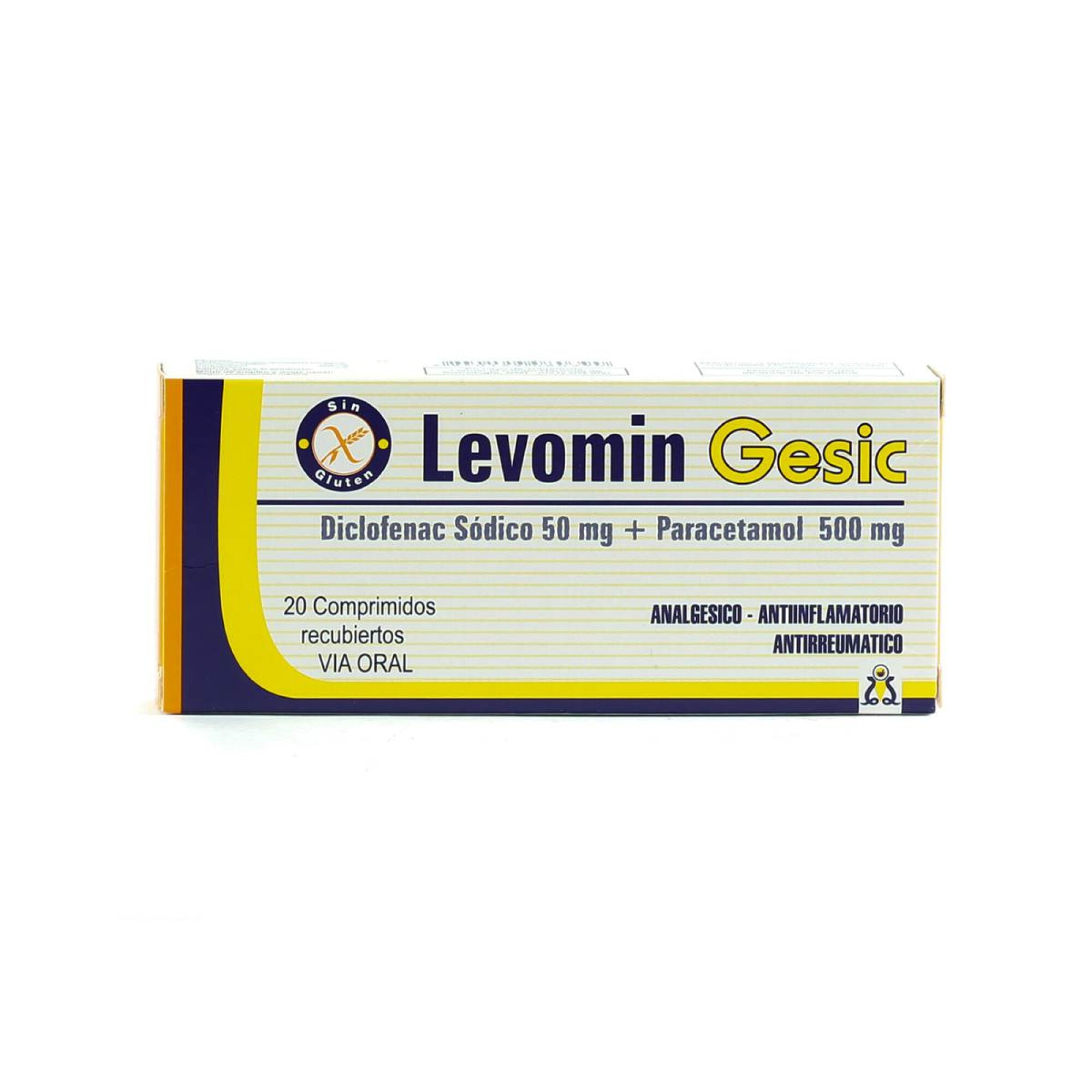 LEVOMIN GESIC CJ X 20 COMPRIMIDOS — Farmacenter