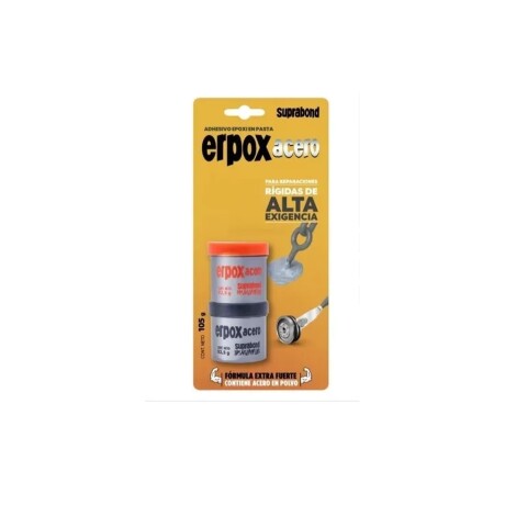 Adhesivo epoxi en pasta ERPOX acero 105g — Multi Soluciones
