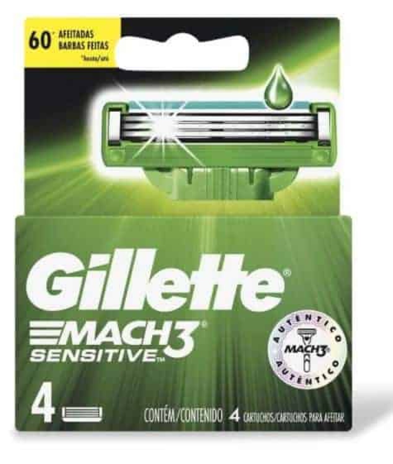 Gillette Rep. Mach 3 Sensitive X4 — San Roque