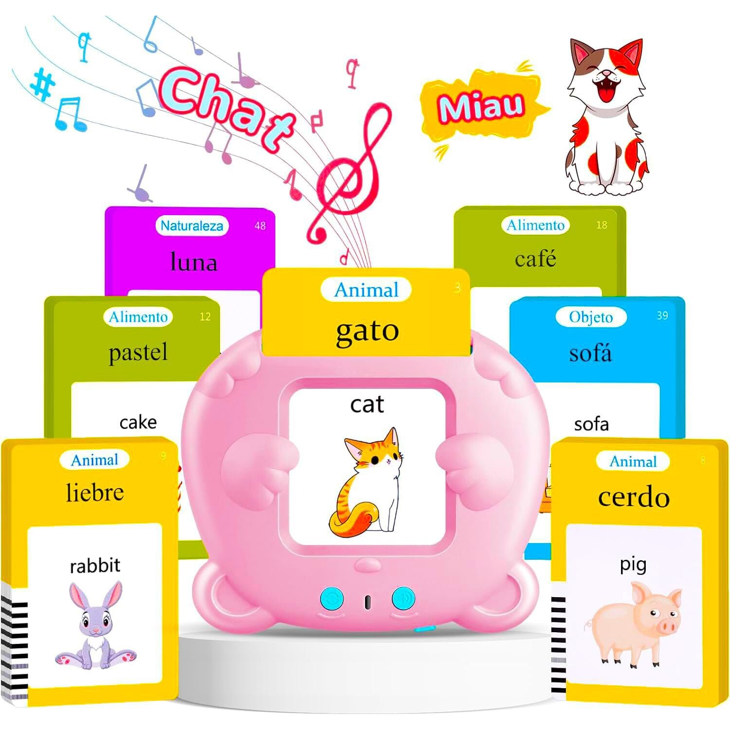 Tarjetas Interactivas Aprende Inglés Español Infantil Niños - Variante ...