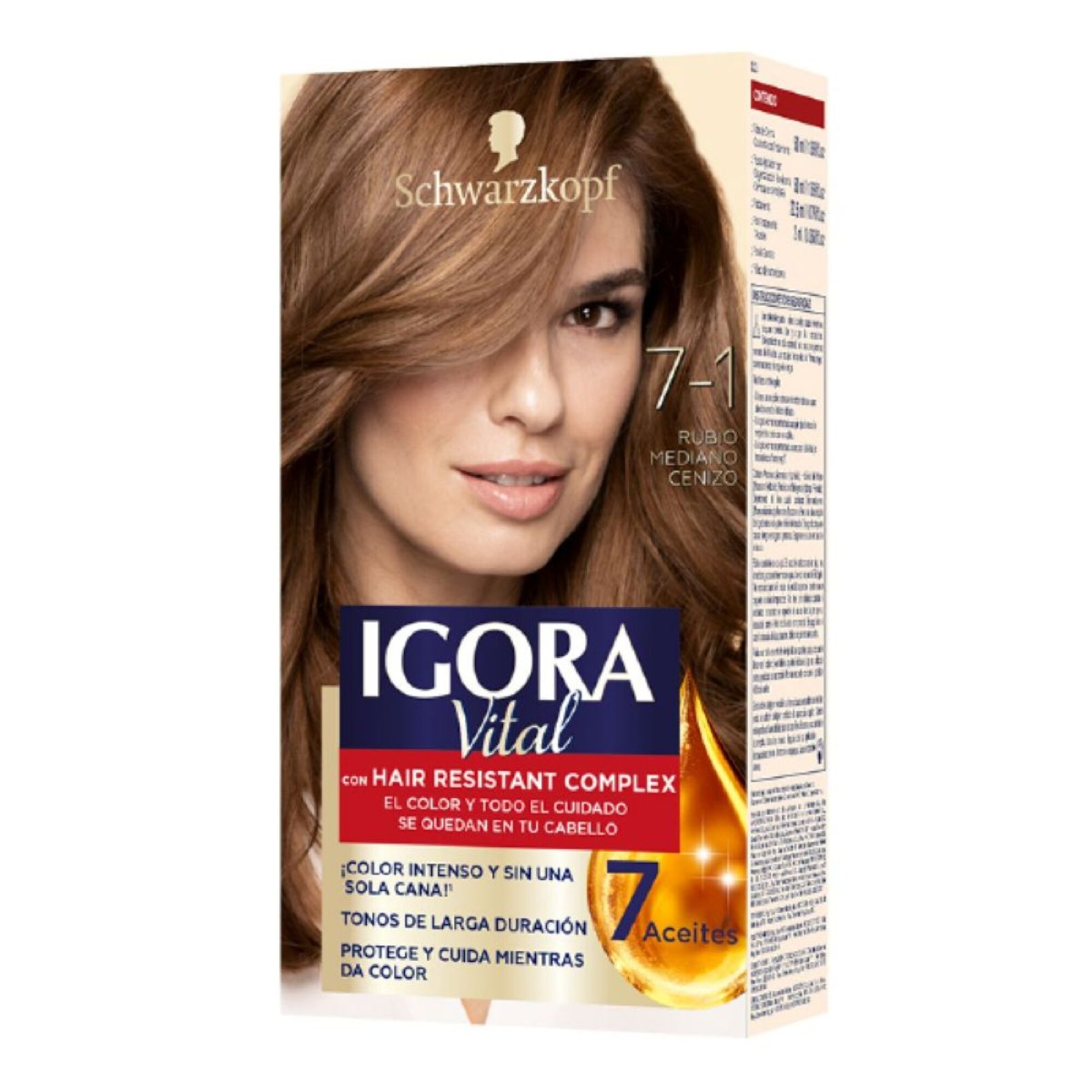 IGORA VITAL COLOR RUBIO MED CENIZONÂ°7-1 — Farmacenter