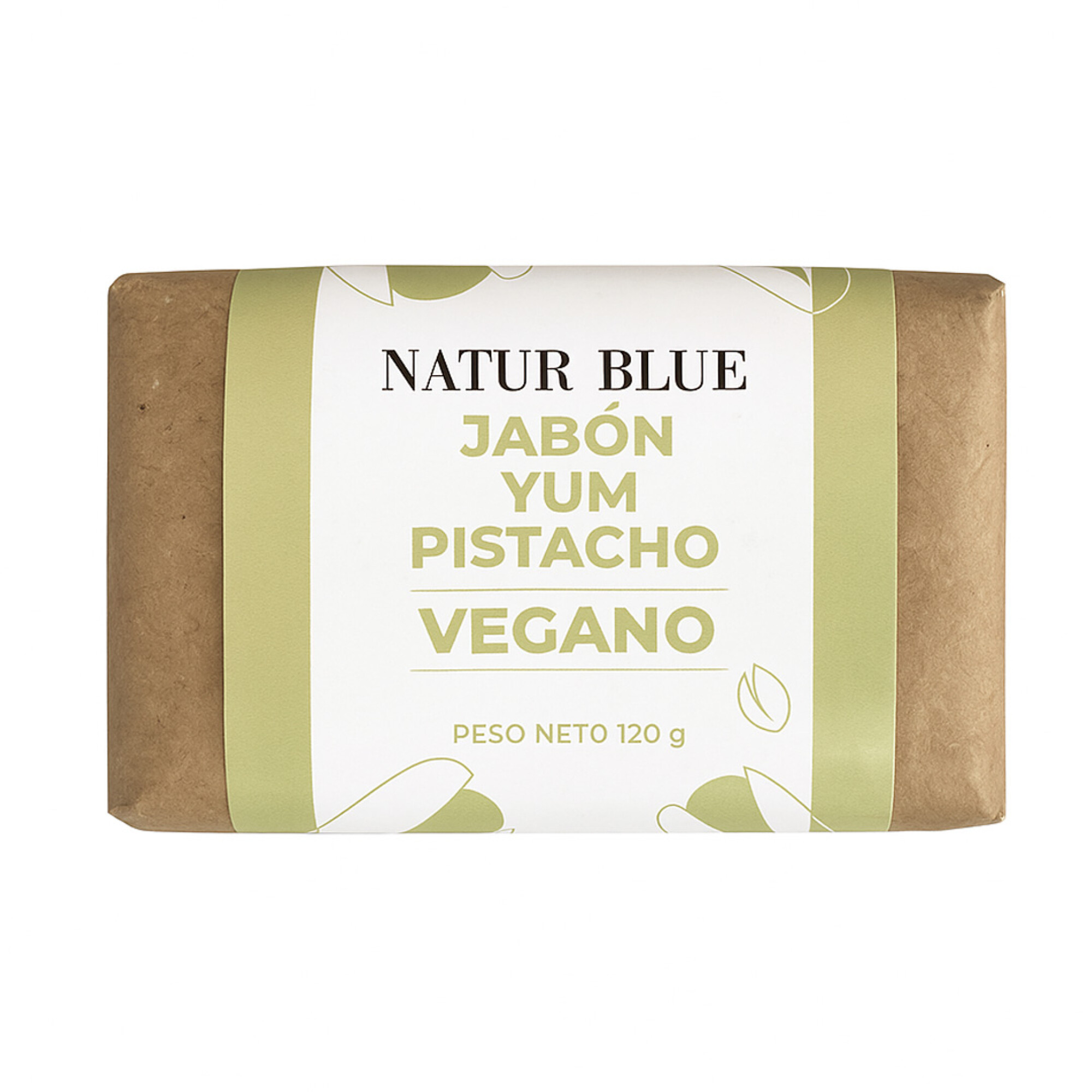 Jabón vegano yum pistacho Natur Blue 120g — Droguería Paysandú