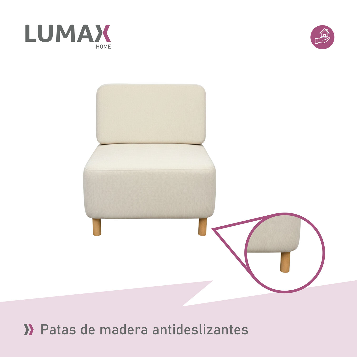 Sillón Modular Lumax de encastre Orebo en caja - Beige — Electroventas