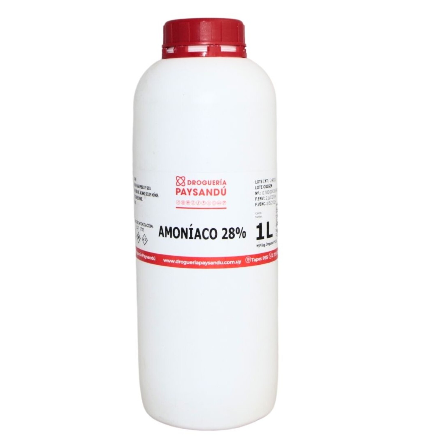 Amoníaco - 28% 1 L — Droguería Paysandú