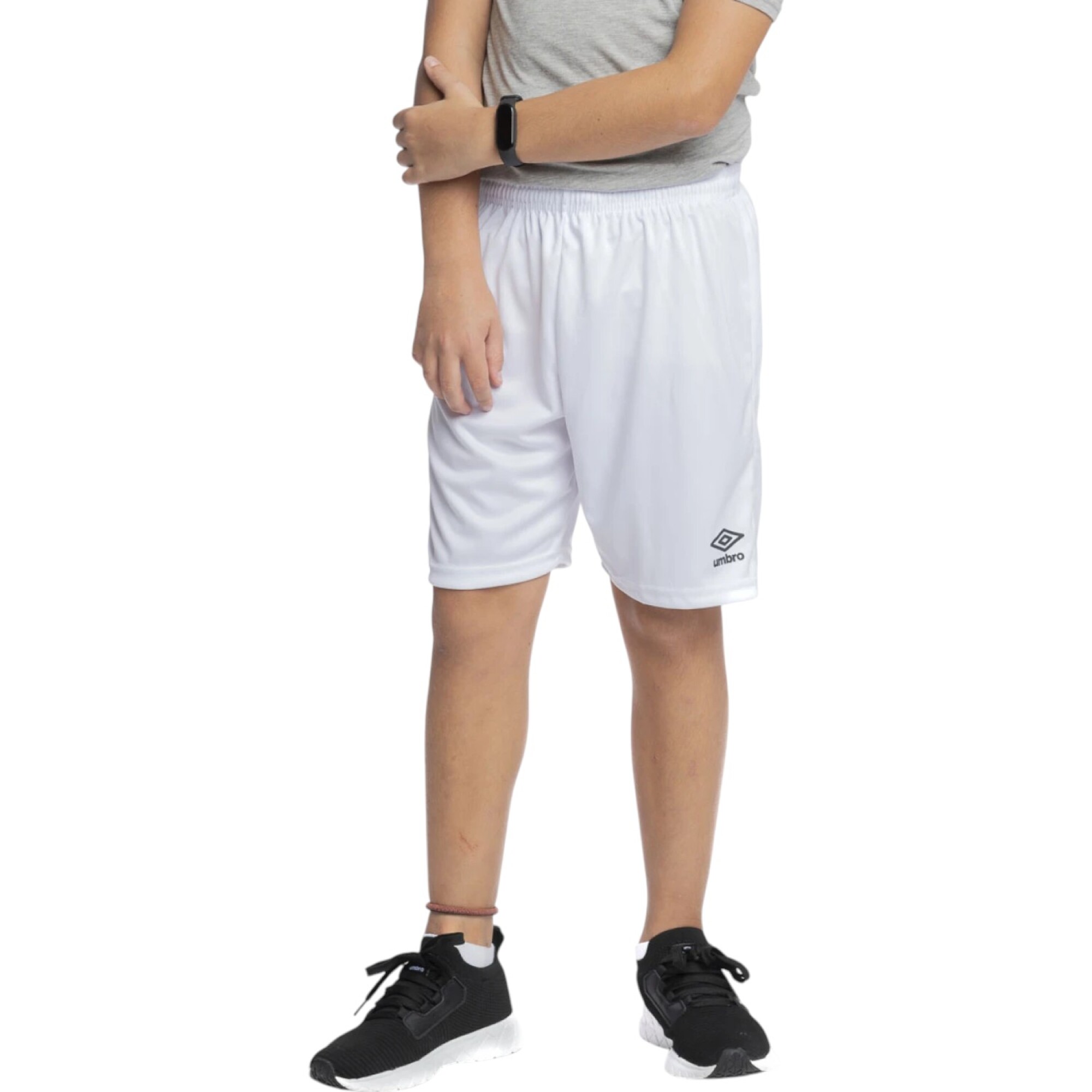 Short Deportivo para Niños Umbro Basic Junior - Blanco — Electroventas
