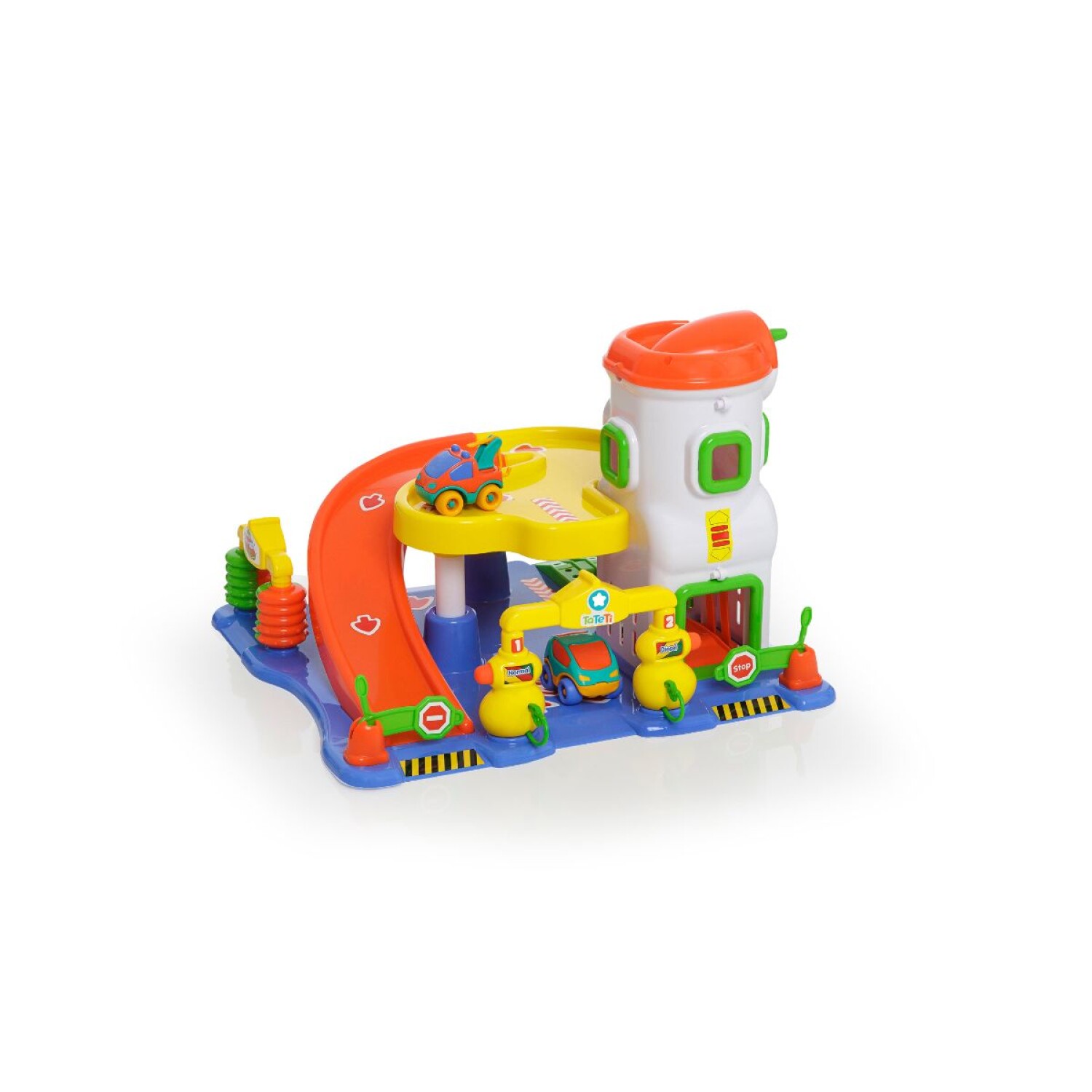 Pista de autos y estacionamiento parking Calesita — Rumba