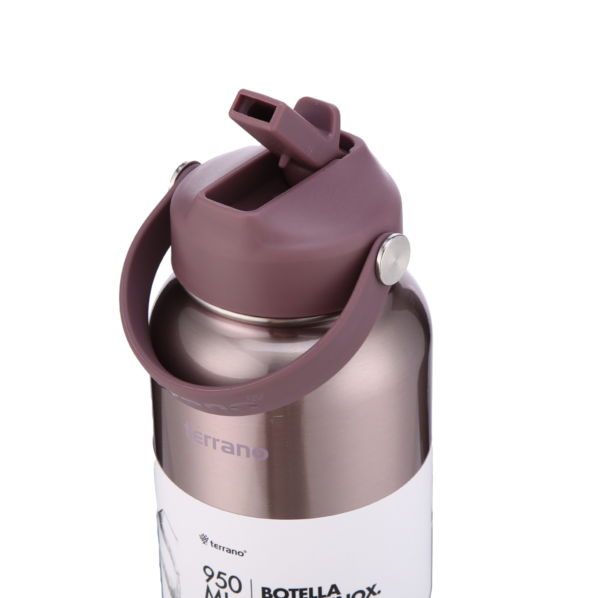 Botella Térmica con Pico 950mL. - Lila Metalizado — Terrano