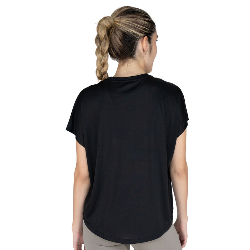 TSHIRT FEM POLY/ELAST EVERLAST LUXE BK W6 S - BK — Sallustro