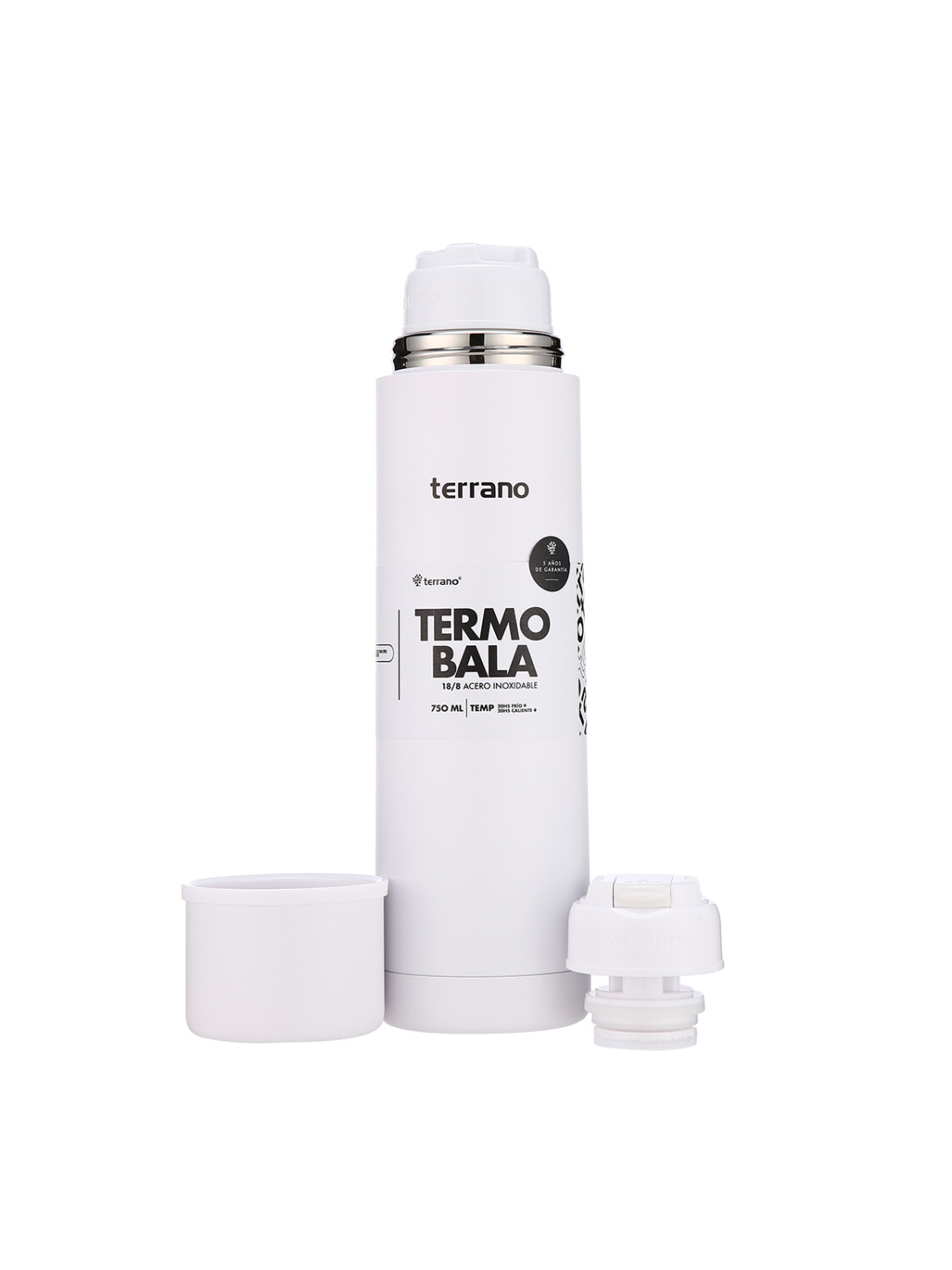 Termo Bala 750ML. - Blanco — Terrano