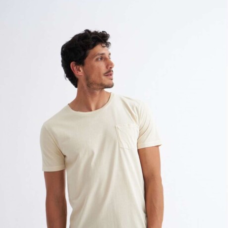 Remera básica Mendes 24 - Crudo — Tienda Soy Santander