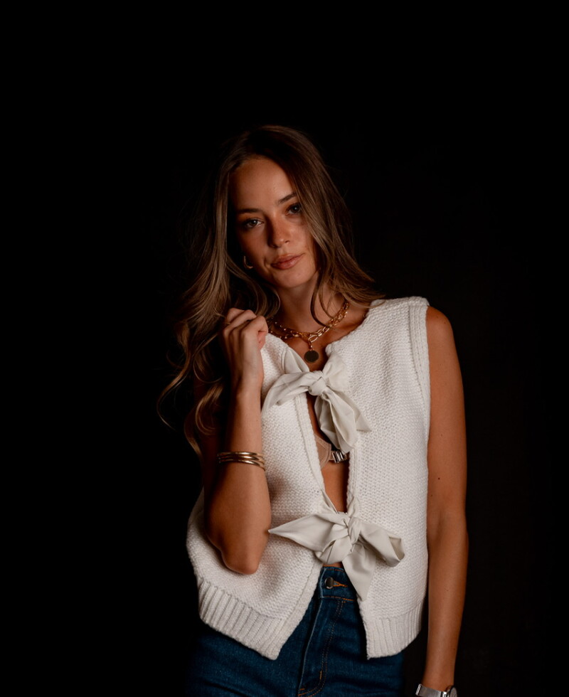 Chaleco Valery (PRE VENTA) - blanco — Bianca Store